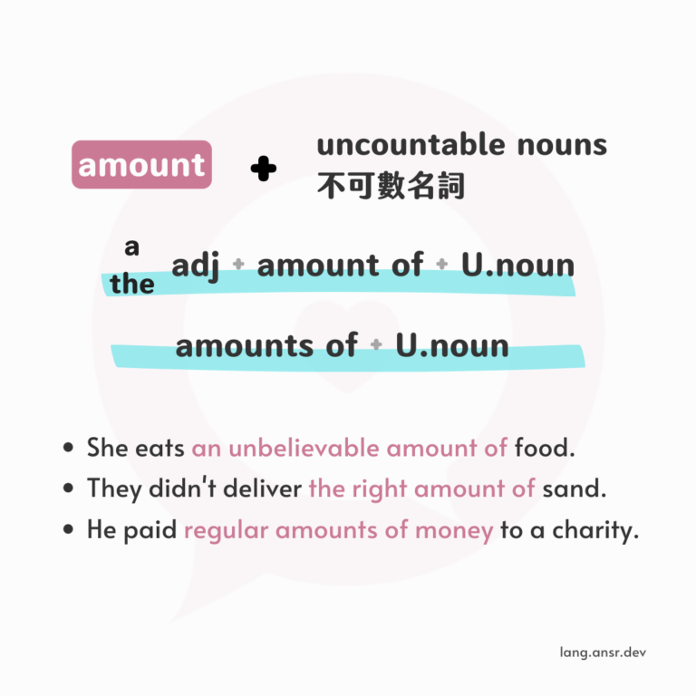 What's the difference between amount / number / quantity 有什麼不一樣 ? | 自研恣 ...